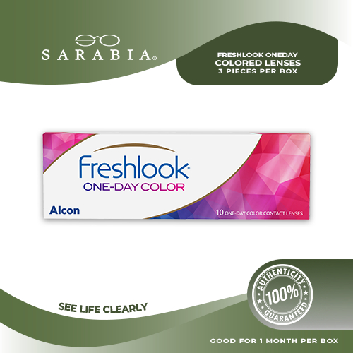 Freshlook One Day Daily Disposable Colored Contact Lenses (-0.50 to -8. ...