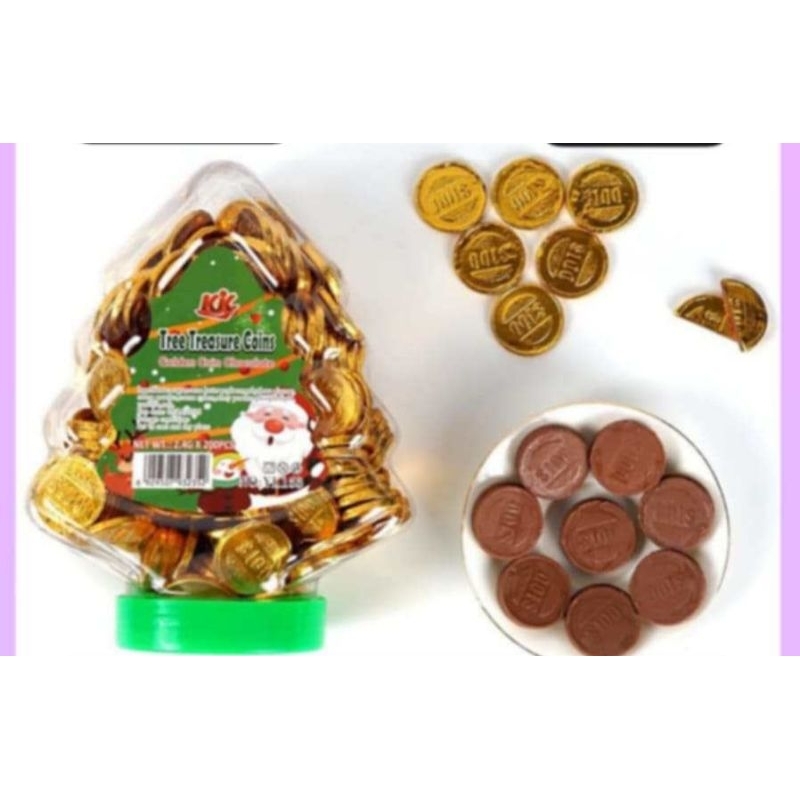 Tree Treasure Chocolate Coin 200pcs | Shopee Philippines