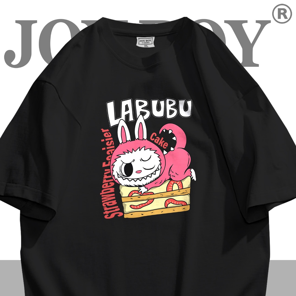 LABUBU Strawberry cake The Monsters Unisex Cotton Tee Trendy T-Shirt ...