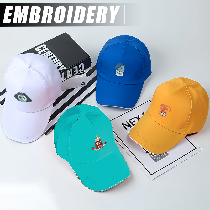 Embroidery Minimalist 2 Tone Brush cap Inside out 2 Character Fear joy ...
