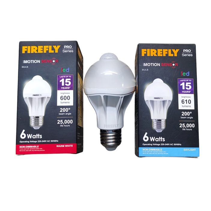 FIREFLY Pro Series Motion Sensor LED Bulb Daylight or Warm white ...