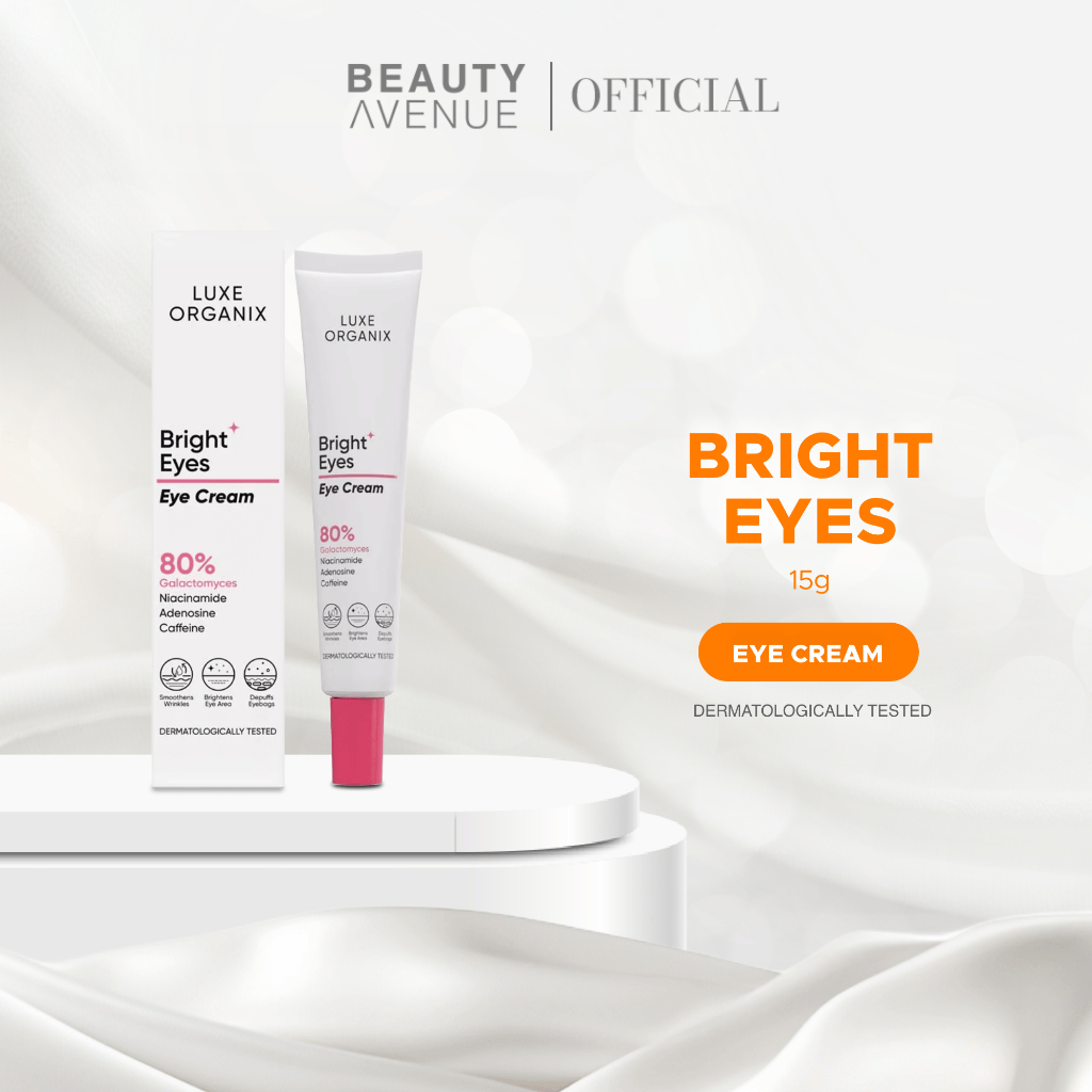 Luxe Organix Bright Eyes Eye Cream 80% Galactomyces 15g 2 pcs | Shopee ...
