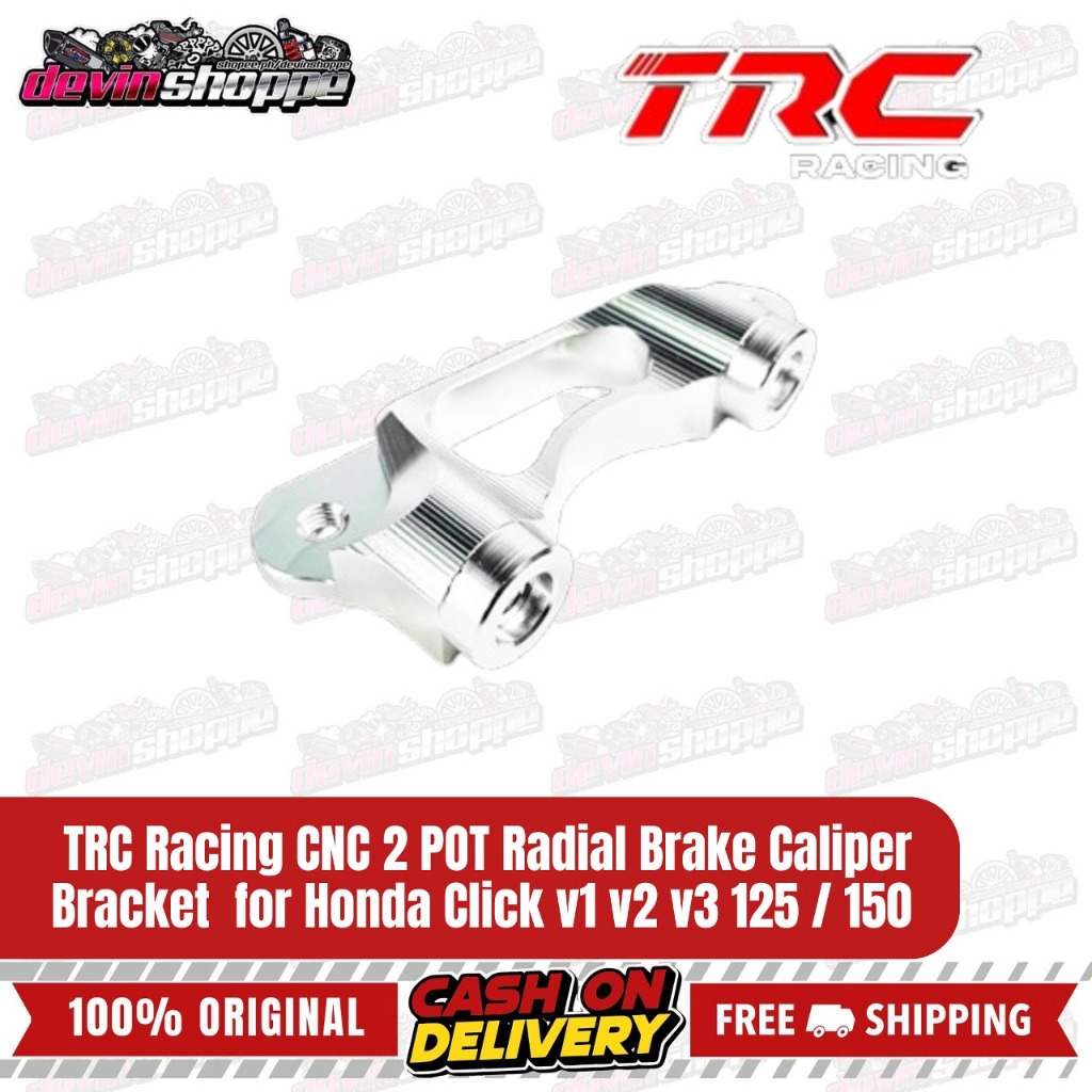 TRC Racing 2 POT Radial Brake Caliper Bracket CNC for Honda Click v1 v2 ...