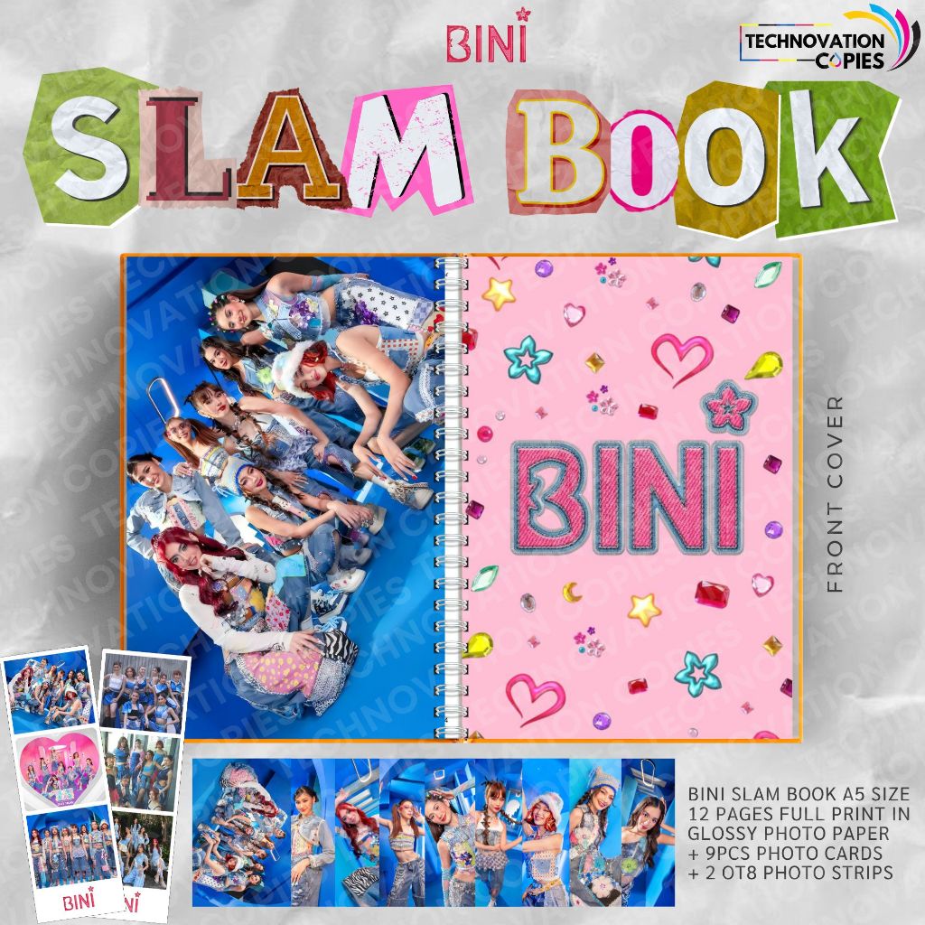 BINI SLAM BOOK COLLECTION WITH PHOTOCARDS AND PHOTO STRIPS OT8 | Shopee ...