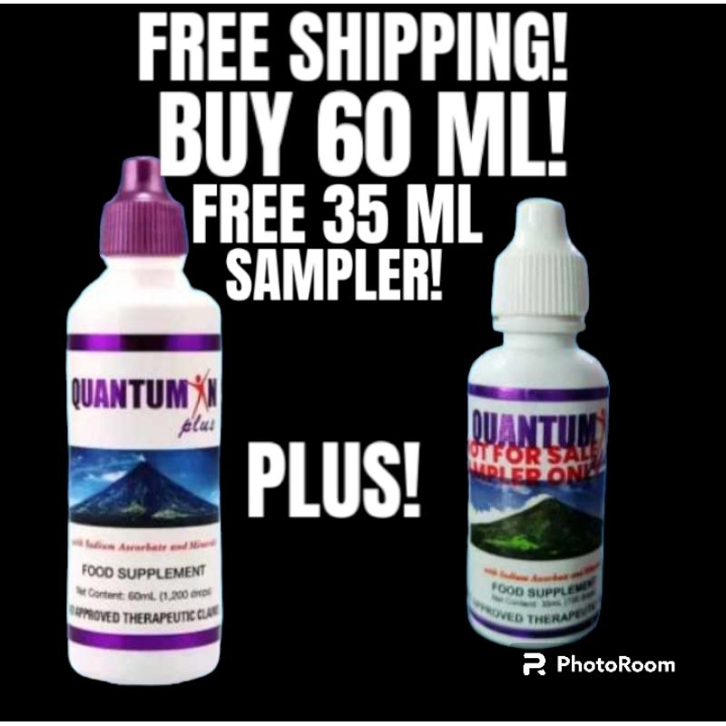 Quantumin plus 60 ML plus Quantumin plus 35 ML FREE! | Shopee Philippines