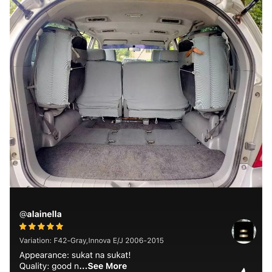 TOYOTA INNOVA E,J,G,V 2005-2025 CUSTOMIZED SEAT COVER / SEATCOVER ...