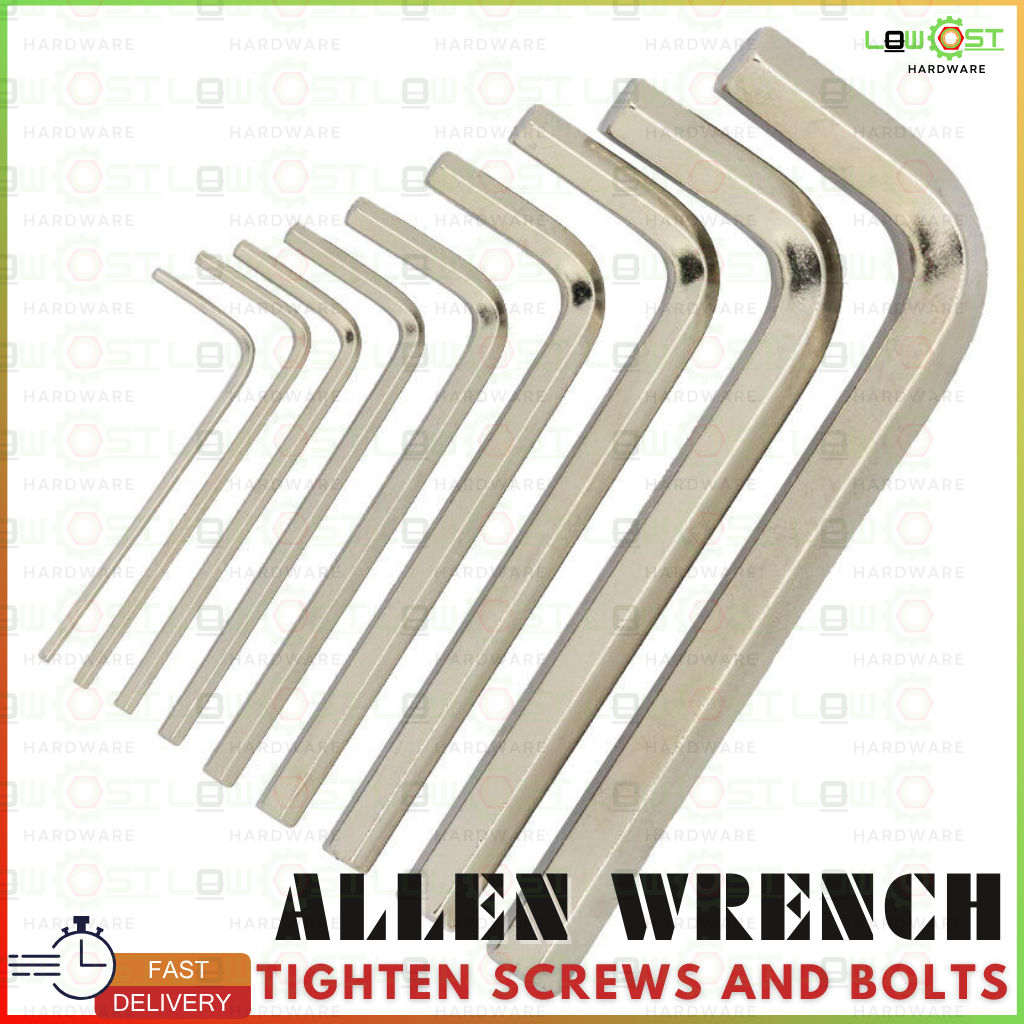 ALLEN HEX KEY WRENCH METRIC (MM) SOLD PER PC LOWCOST HARDWARE | Shopee Philippines