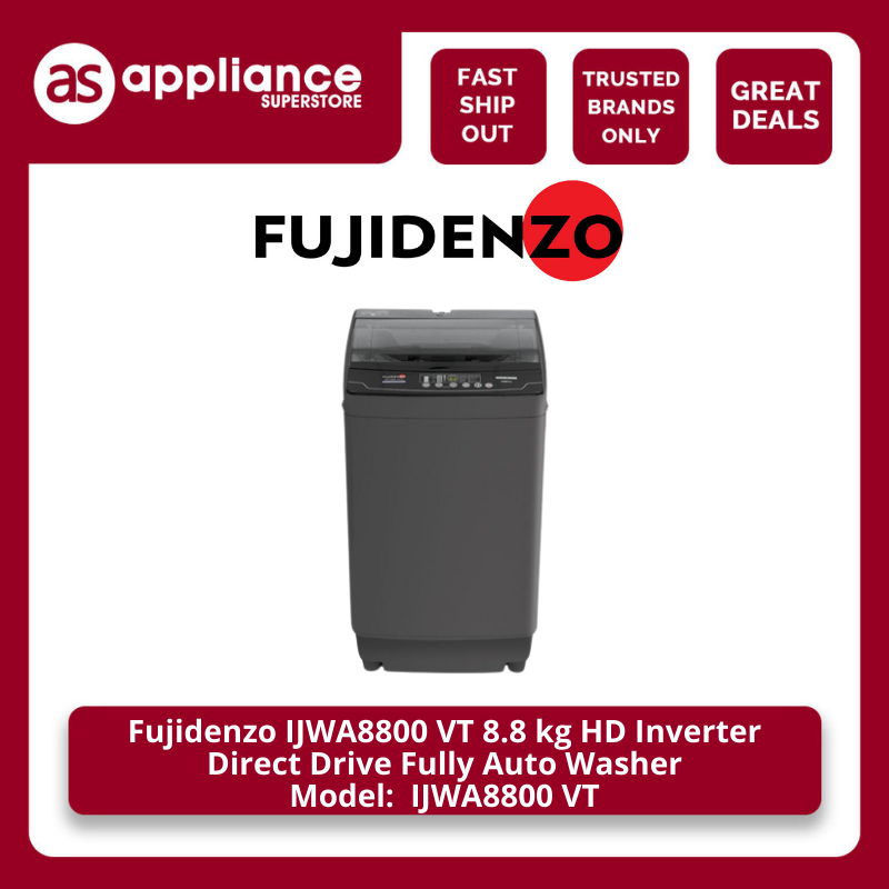 Fujidenzo IJWA8800 VT 8.8 kg HD Inverter Direct Drive Fully Auto ...