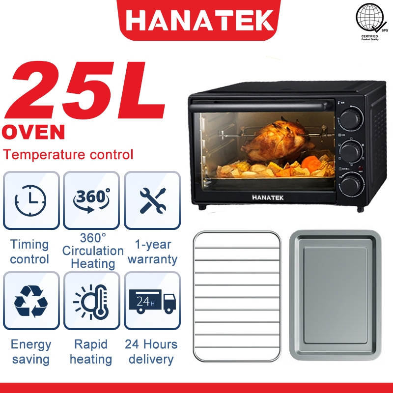 HANATEK 15L Oven Double Layer Multipurpose Electric Oven Kitchen Baking ...