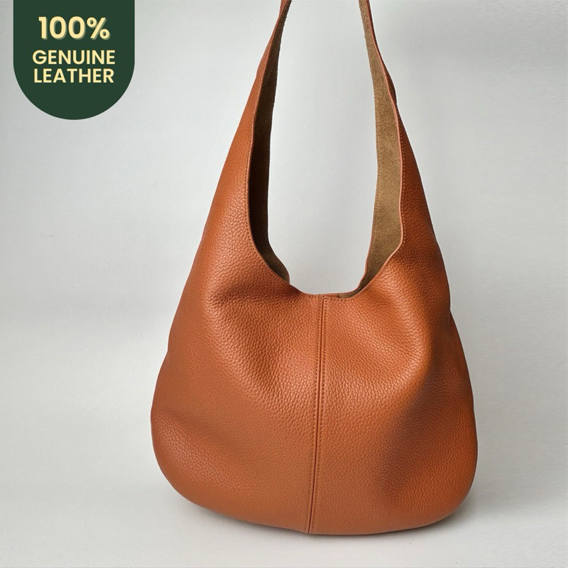 Ross in Salmon | Hobo/Tote/Laptop Bag | Sobien 100% Genuine Leather ...