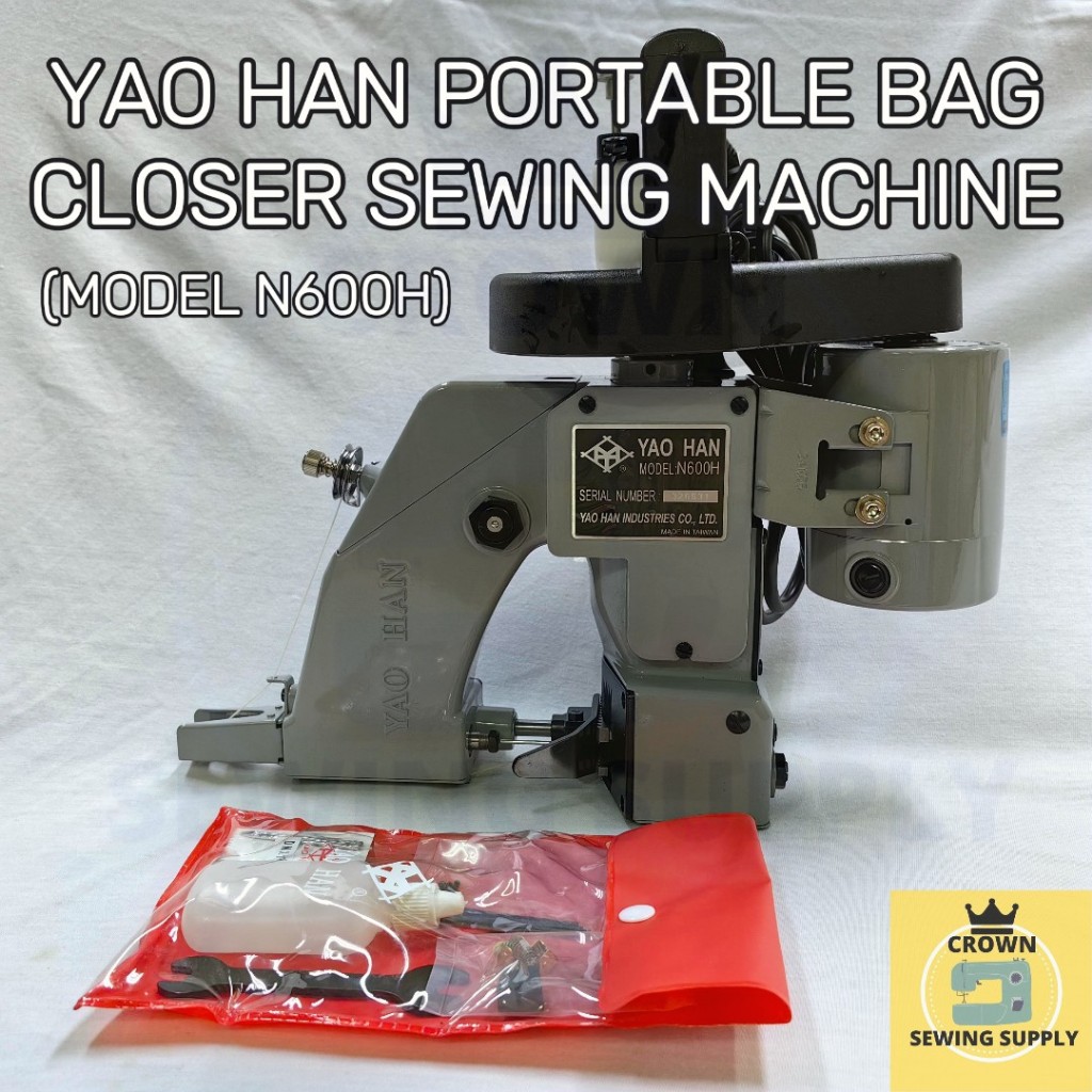 YAO HAN Portable Bag Closer Sewing Machine (Model N600H) | Shopee ...