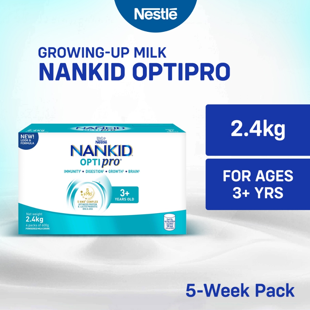 NANKID OptiPro Four Powdered Milk For Children Above 3 Years Old 2.4kg ...