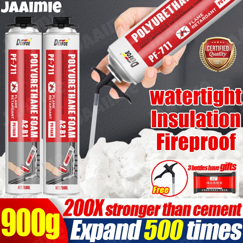 900g Expanding Foam Spray Polyurethane Foam for Repair Cracks Gaps Pipes Vents Sealant foam ...