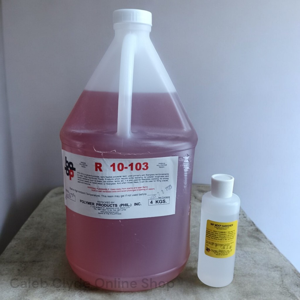 Polyester Premix Resin R10-103 (Gallon) with 120mL Imported MEKP ...