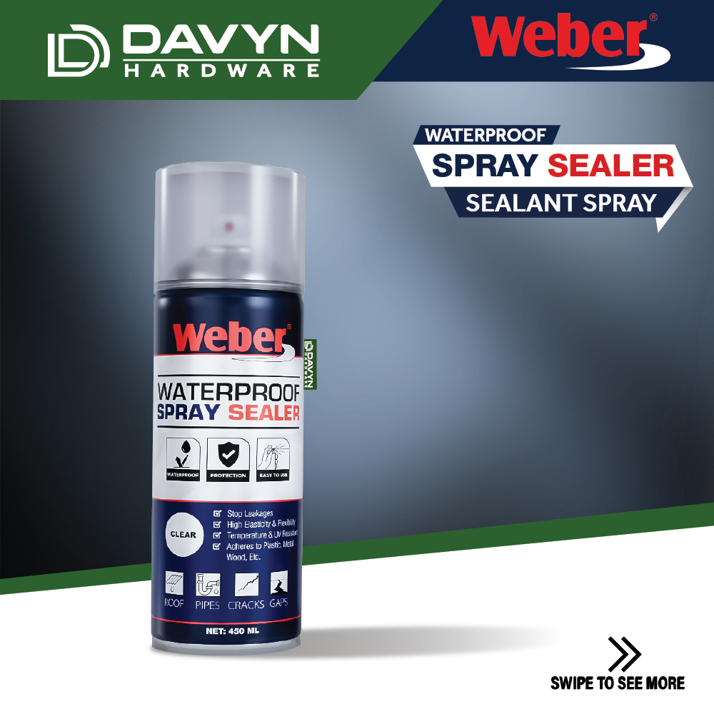 WEBER Waterproof Spray Sealer | 450ml | Shopee Philippines