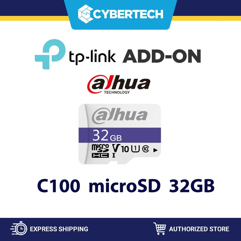 Cybertech TP-Link Dahua C100 32GB MicroSD Memory Card (DHI-TF-C100/32GB) | Shopee Philippines