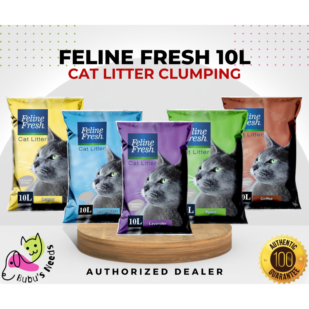 [MAX 2 PER CHECKOUT] FELINE FRESH 10L CAT CLUMPING LITTER BENTONITE ...