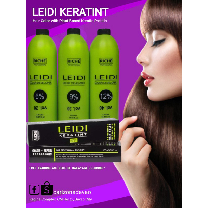 LEIDI Keratint Hair Oxidizing / Developer 100ml | Shopee Philippines