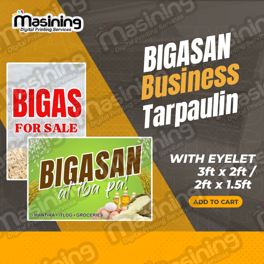 Bigasan Business Tarpaulin Signages | Shopee Philippines
