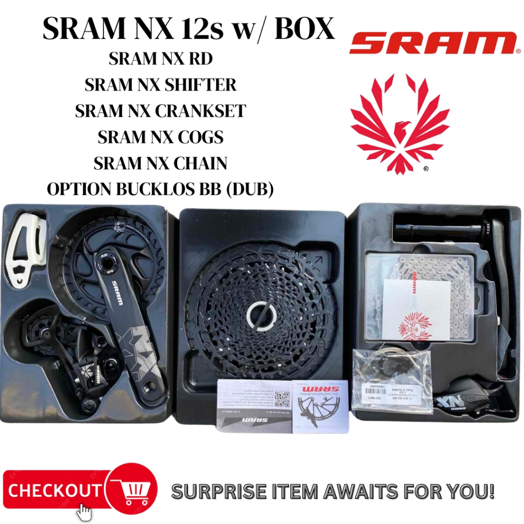 SRAM NX EAGLE DUB DRIVETRAIN (GROUPSET) & SRAM SX EAGLE UPKIT ONLY NO ...