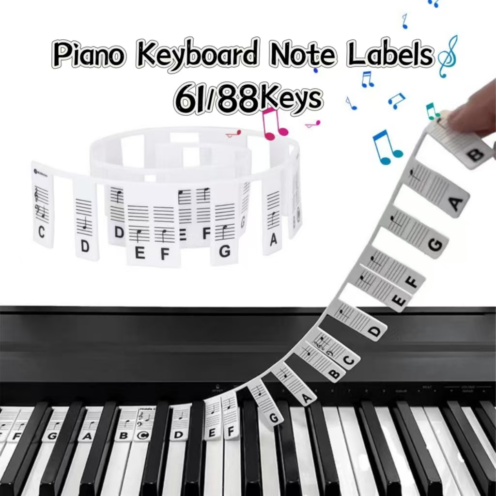 Adhesive Free Musical Linstrument Accessories 61/88 Key Note Strip ...