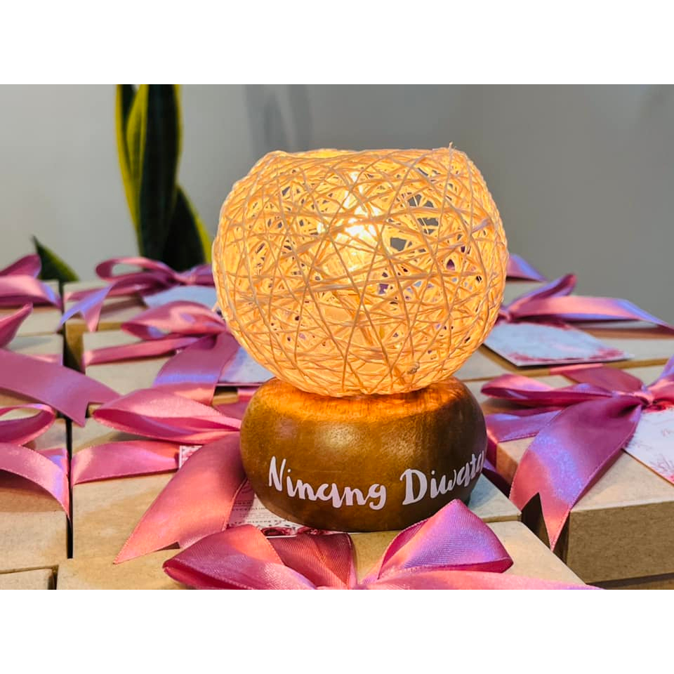 ABACA LAMP SOUVENIR free vinyl sticker, card tag, ribbon and complete ...