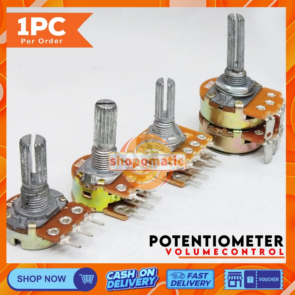 SHOPOMATIC VOLUME CONTROL POTENTIOMETER MONO STEREO MASTER-1PIECE 50K ...
