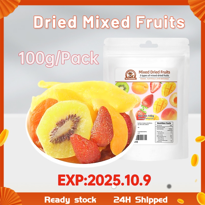 Dired Fruits Chewy 100g mixed five types fruits dried fruits healthy ...