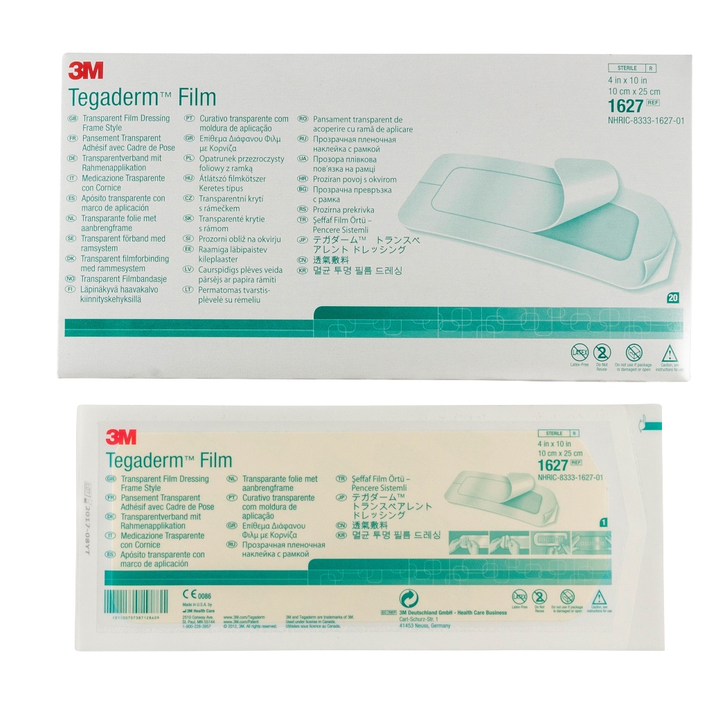3M Tegaderm Film – Transparent Dressings for Wounds (2x2, 4x4, 4x10 ...