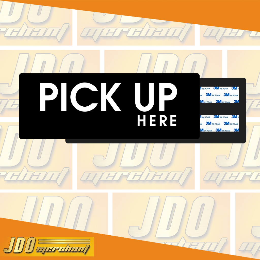 Pick up here Signage Sign- Black And White | Shopee Philippines
