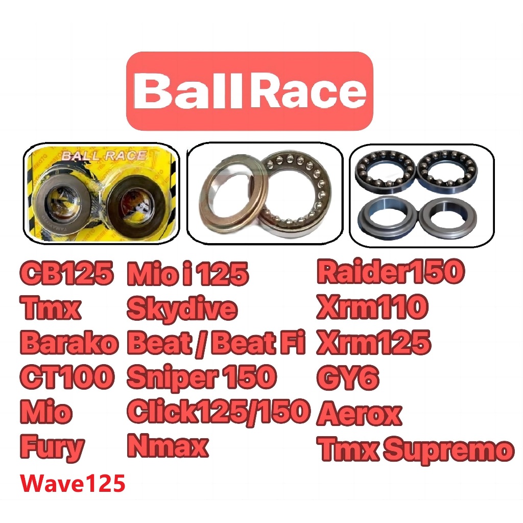 Motorcycle Ball Race For CB125/Mio/Raider150/Xrm/Wave/Gy6/Tmx/Click ...