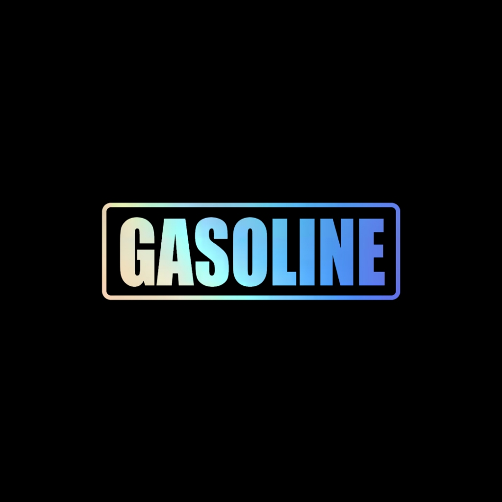 Gasoline WATERPROOF STICKER VINYL decal for car, motorcycle gas tank ...