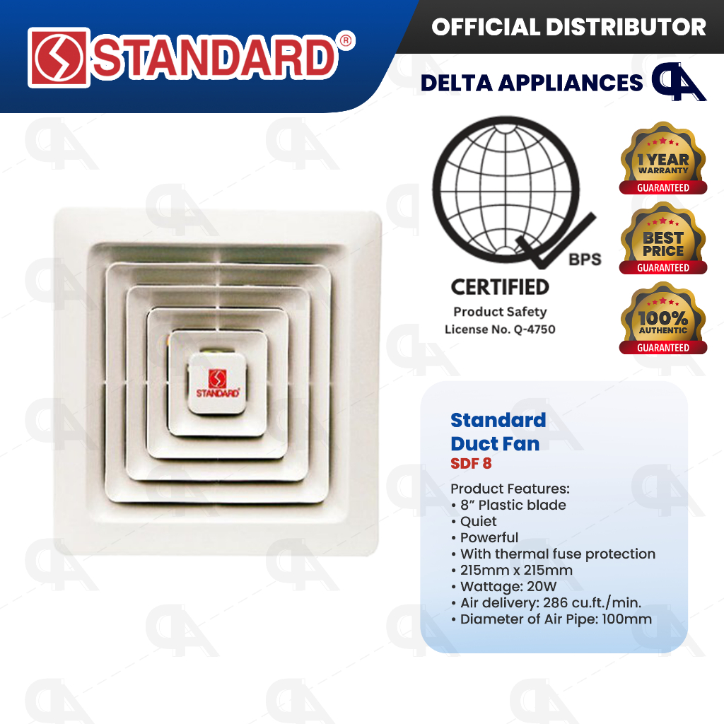 Standard Duct Fan Exhaust Fan SDF 8 SDF 10 Duct Fan 8" 10" Powerful ...