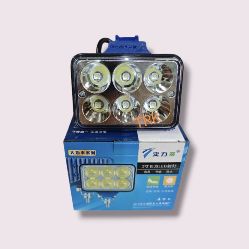 Shiliduo LED Floodlight 6 Lens 12V-36V Universal per box (2pcs ...