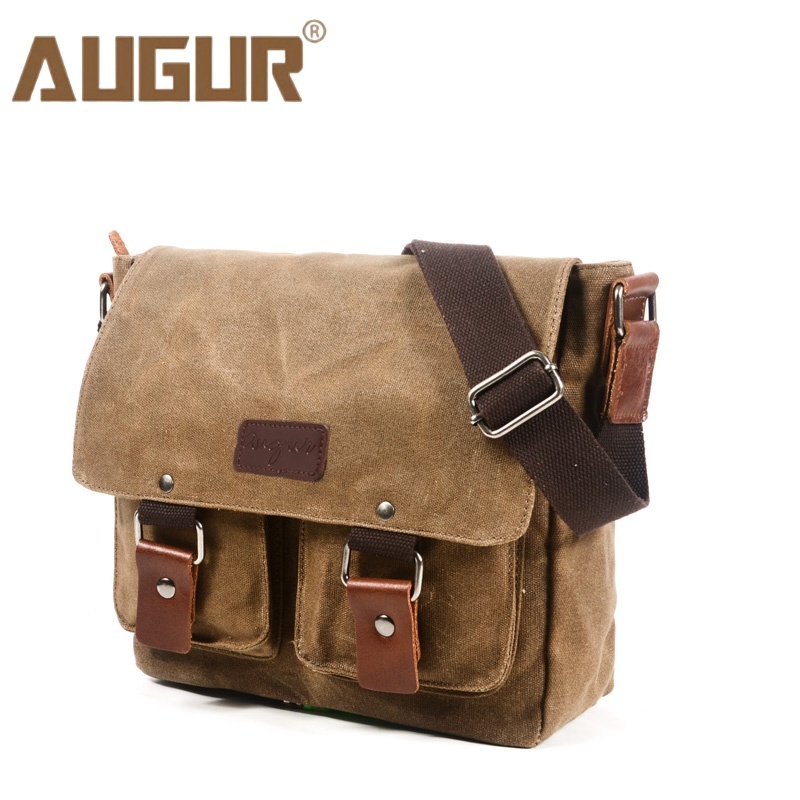 COD Canvas Bag For Men Chest Shoulder Body Leather Sling Tote Travel ...