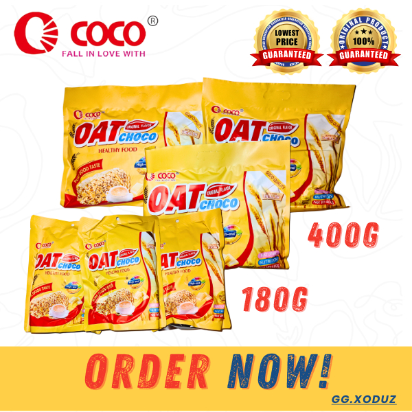 AUTHENTIC COCO OAT CHOCO - ORIGINAL FLAVOR [HALAL CERTIFIED] - AVAILABLE IN 400G & 180G | Shopee ...