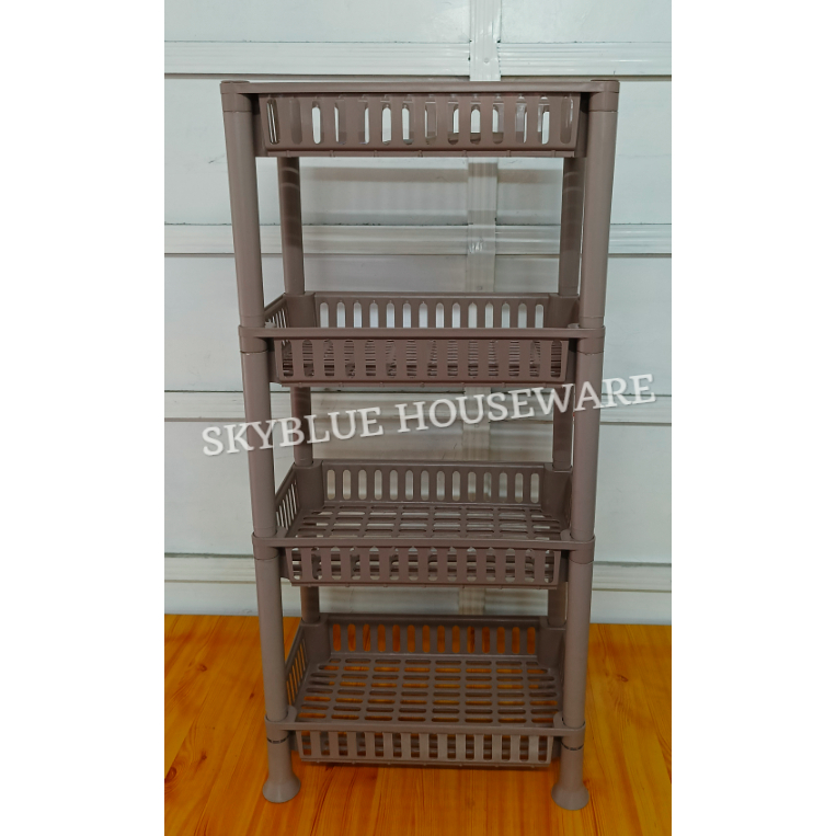 AESTHETIC MULTIPURPOSE RACK KITCHEN ORGANIZER / UTILITY RACK / 4 LAYER ...