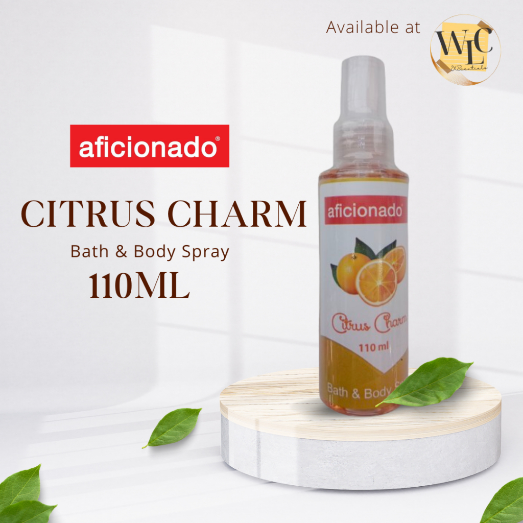 Aficionado CITRUS CHARM Bath and Body Spray 110ml | Shopee Philippines
