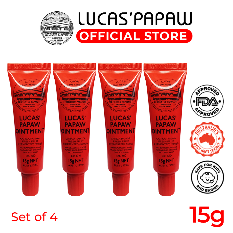 Lucas' Papaw Ointment 15g Set Of 4 | Shopee Philippines