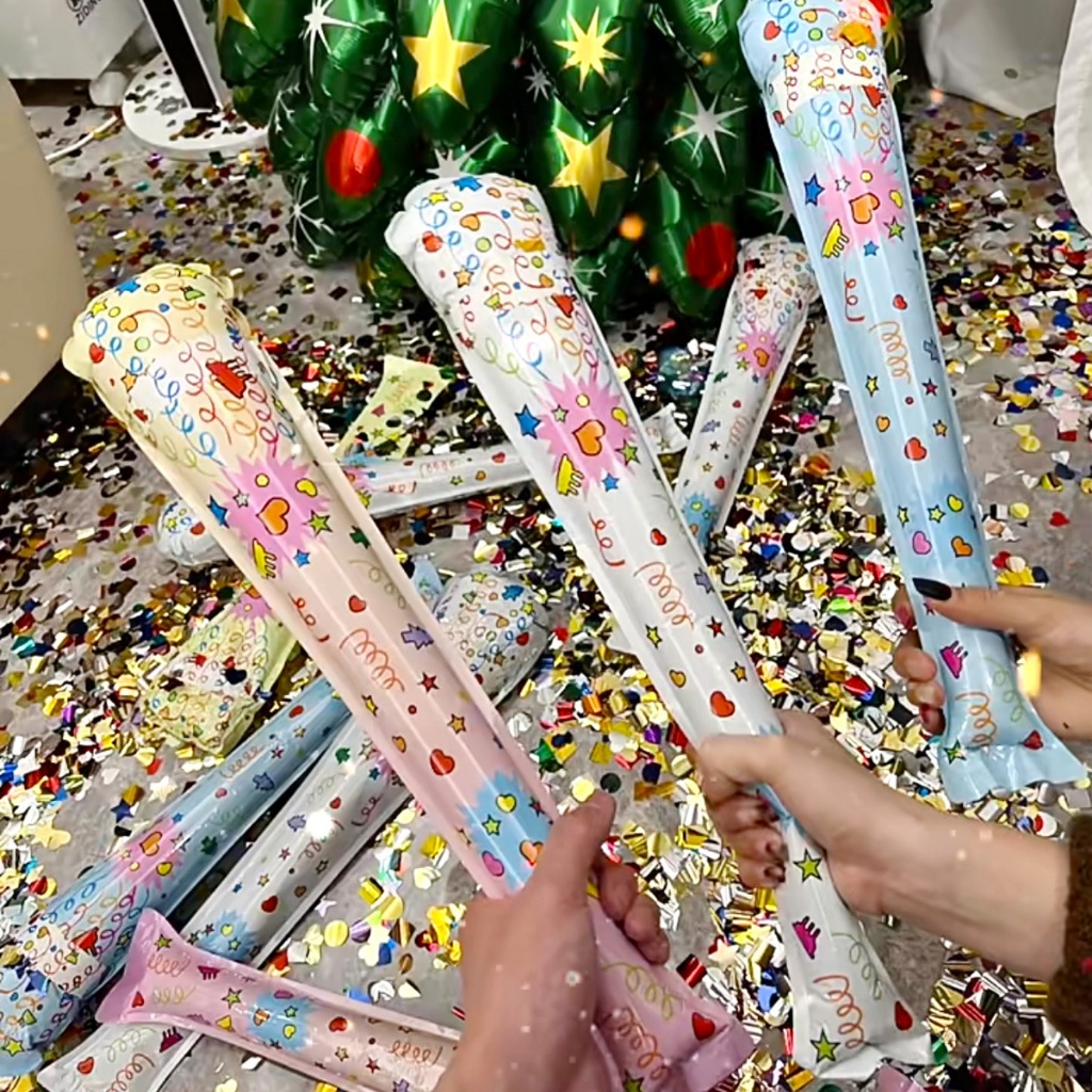 Inflatable Balloon Firework Stick Confetti Balloon Toy Gun for Festival ...