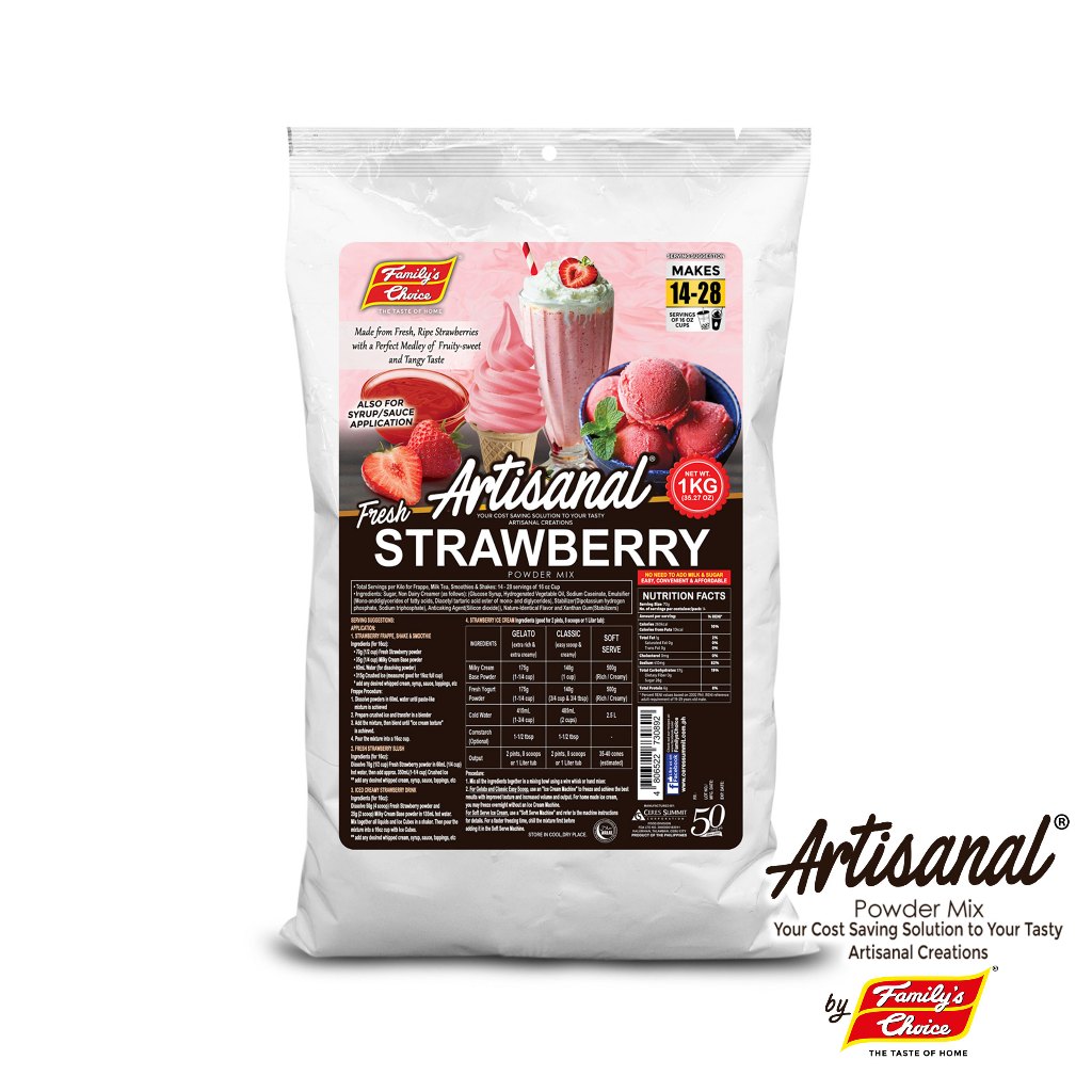 Artisanal Fresh Strawberry Powder Mix 1Kg | Shopee Philippines