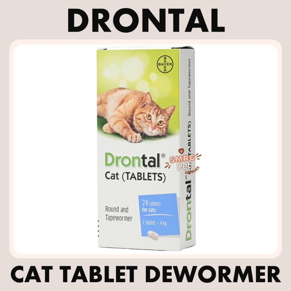 Drontal Cat Tablet Dewormer 1 Tablet | Shopee Philippines