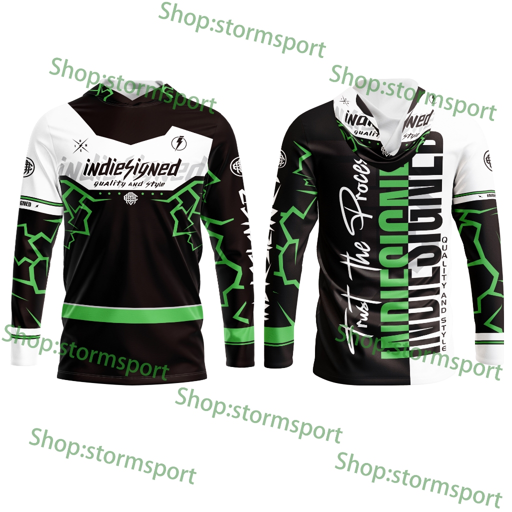 Warmer Hoodie Jersey Design for men Motorcycle Long Sleeve T-shirt Full Sublimation | Shopee ...