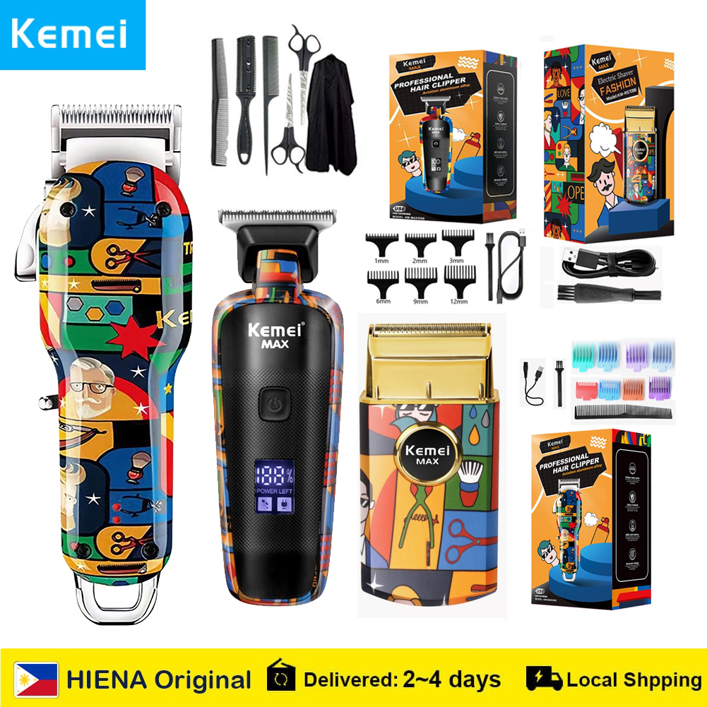 Kemei Professional Hair Clipper Fashion Graffiti Automatic Generation ...