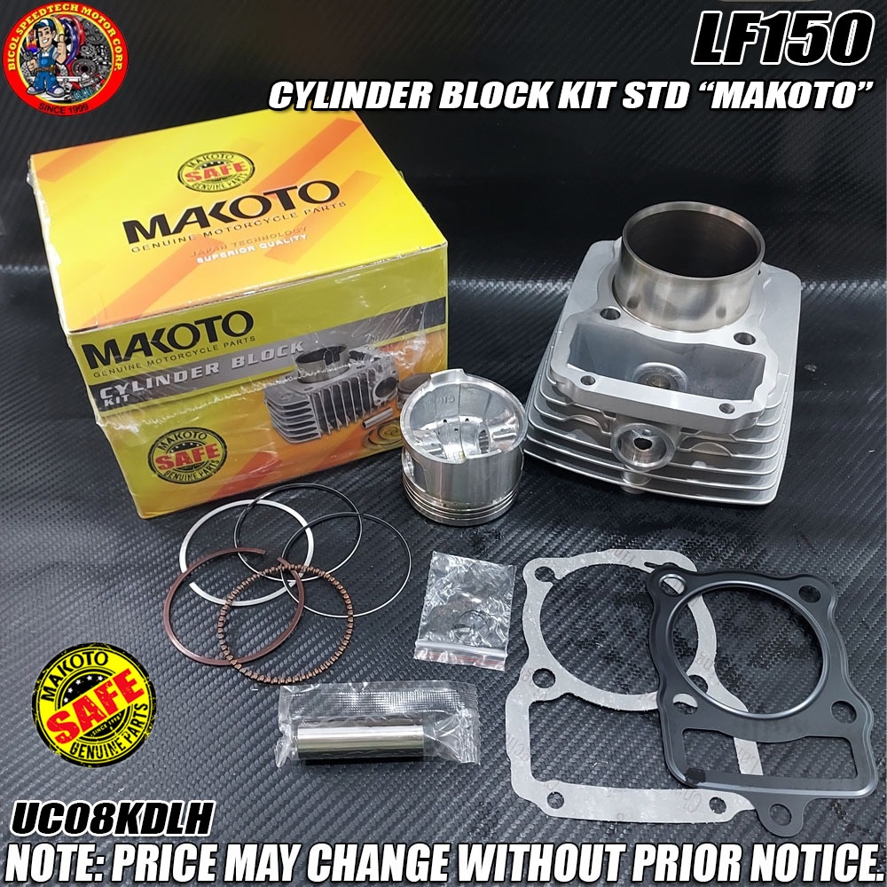 LF150 LIFAN 150 CYLINDER BLOCK KIT STD MAKOTO (UC08KDLH) | Shopee ...