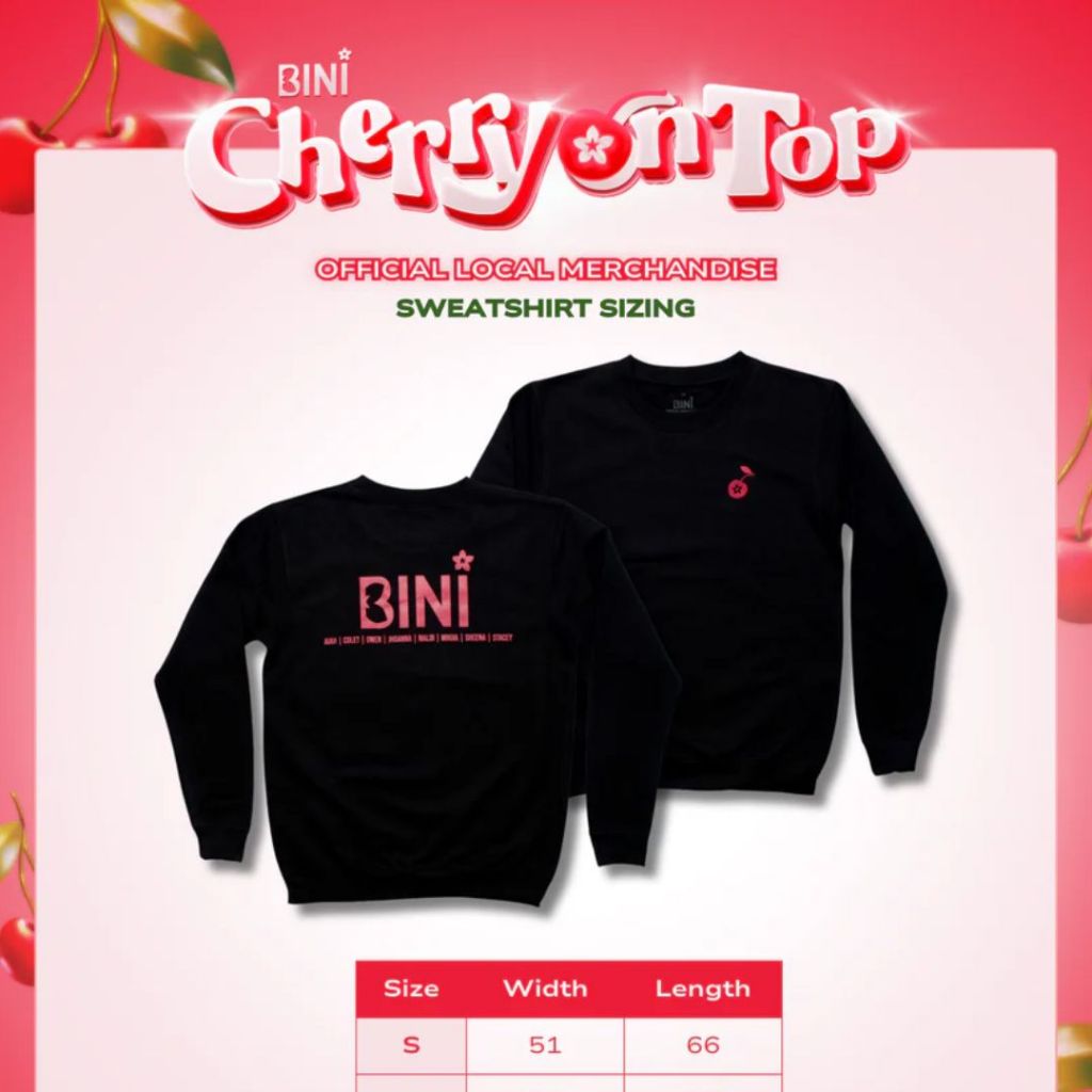BINI x Cherry On Top Official Merch LIMITED EDITION | Shopee Philippines