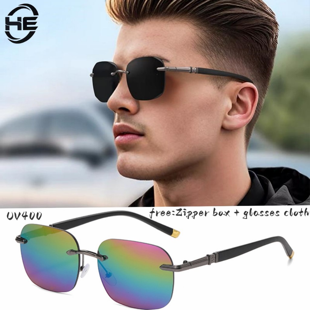 HD UV400 Metal Fashion Unisex Ultra Lens Sunglasses - UV Protection ...
