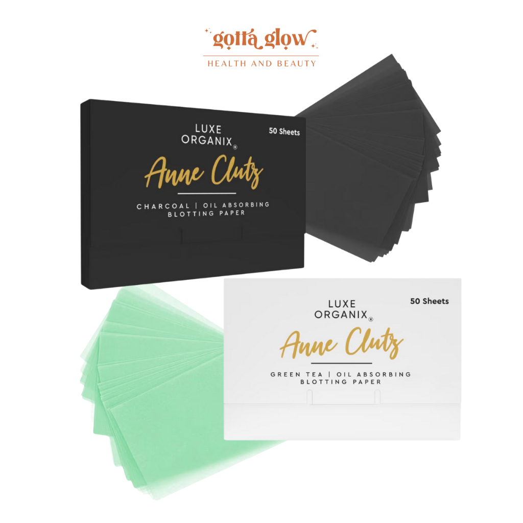 Luxe Organix Anne Clutz Charcoal / Green Tea Oil Absorbing Blotting ...