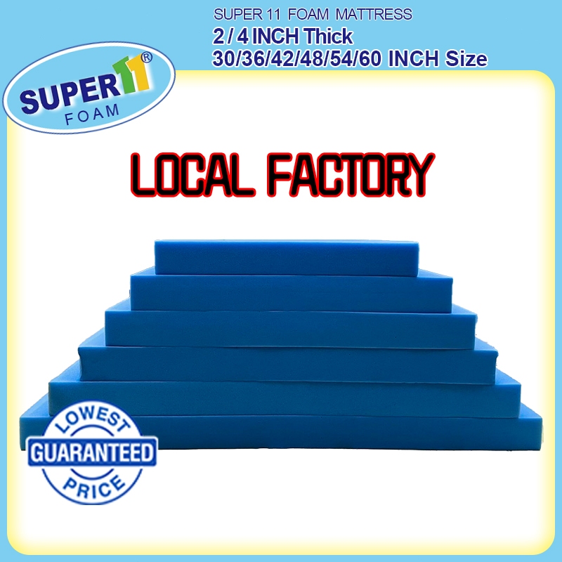 Super11 Foam Mattress Double Size 2 / 4 IN Thick 100% Original family ...