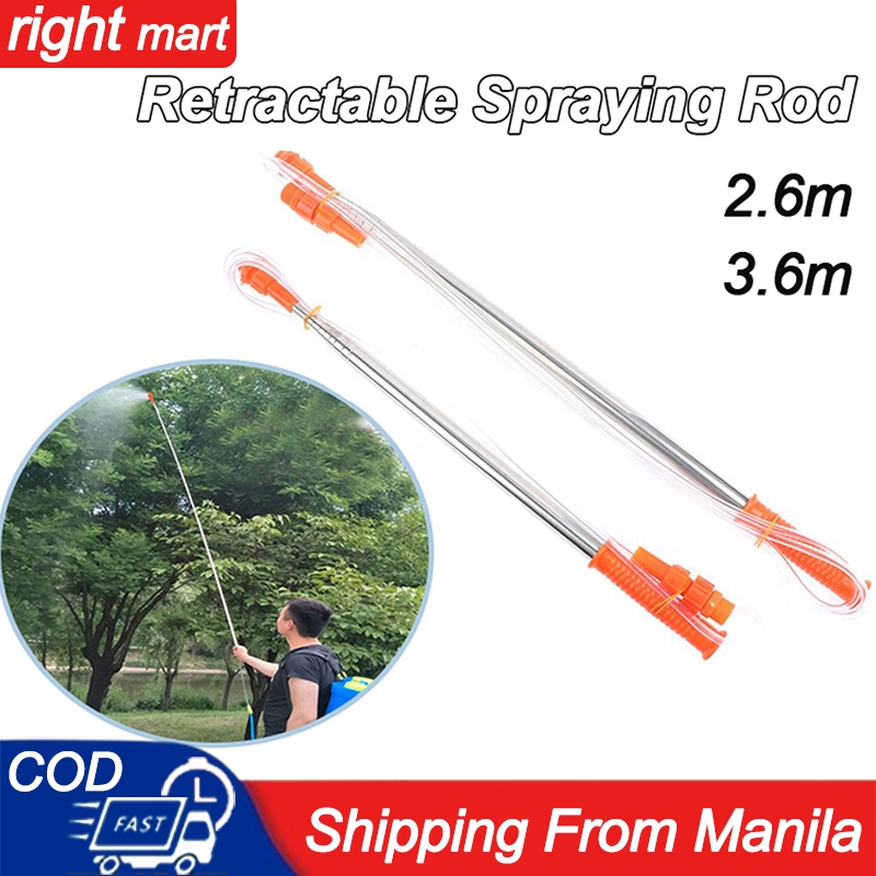 3.6m Retractable Spraying Rod Stainless Steel Pesticide Spray Sprayer ...